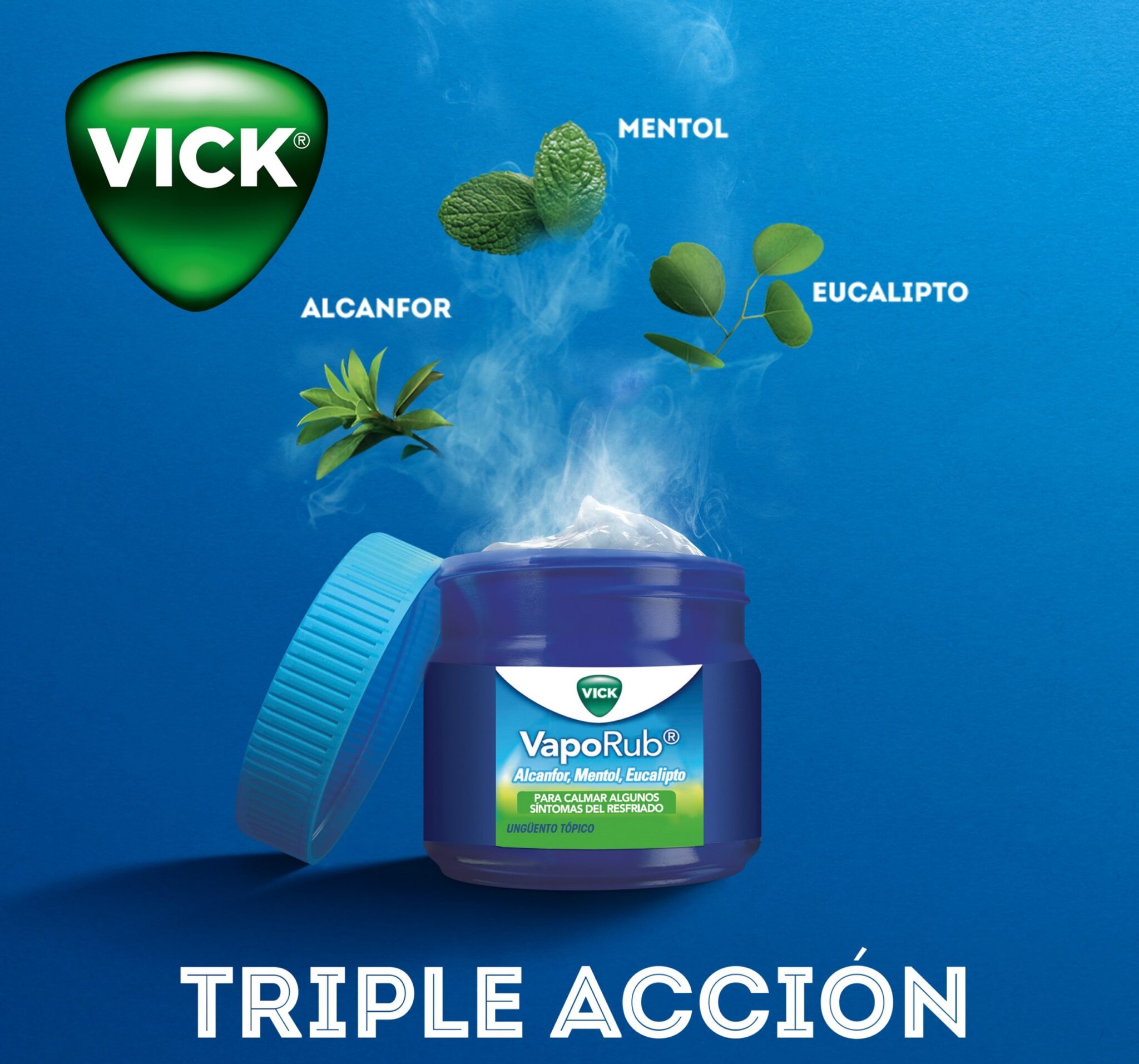 Mentol, eucalipto y alcanfor para aliviar la congestión nasal