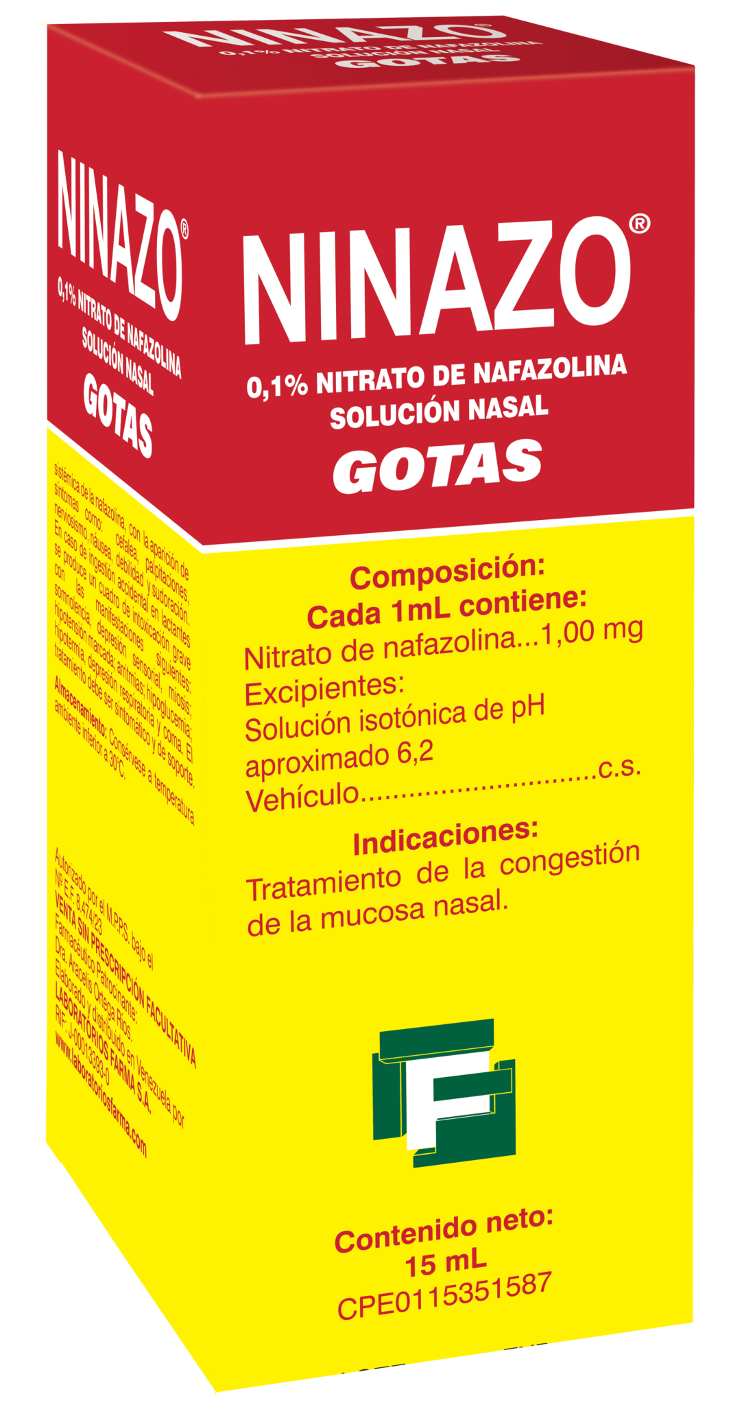 Ninazo (Descongestionante nasal) | Laboratorios Farma